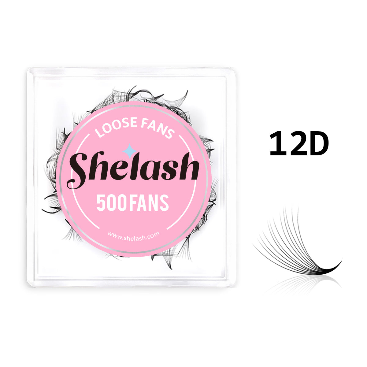 Wholesale 12D Pointy Base Promade Loose Fans - 500 Fans – Shelash