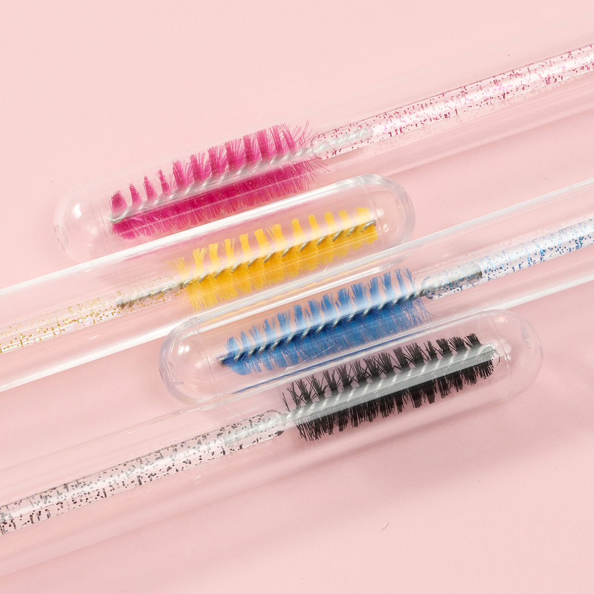 Smiley Bottle Glitter Mascara Brushes With Ring – Shelash